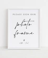 Sign Our Photo Frame, Wedding Guestbook Sign, Editable Template, Insta ...